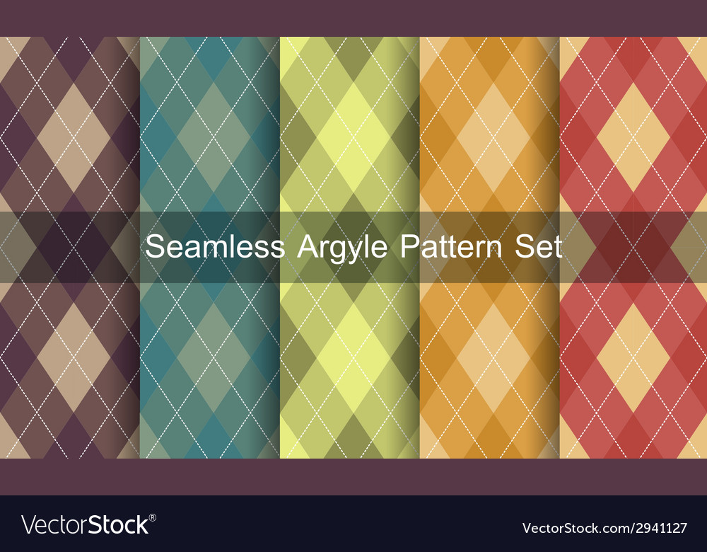 Seamless argyle pattern Royalty Free Vector Image
