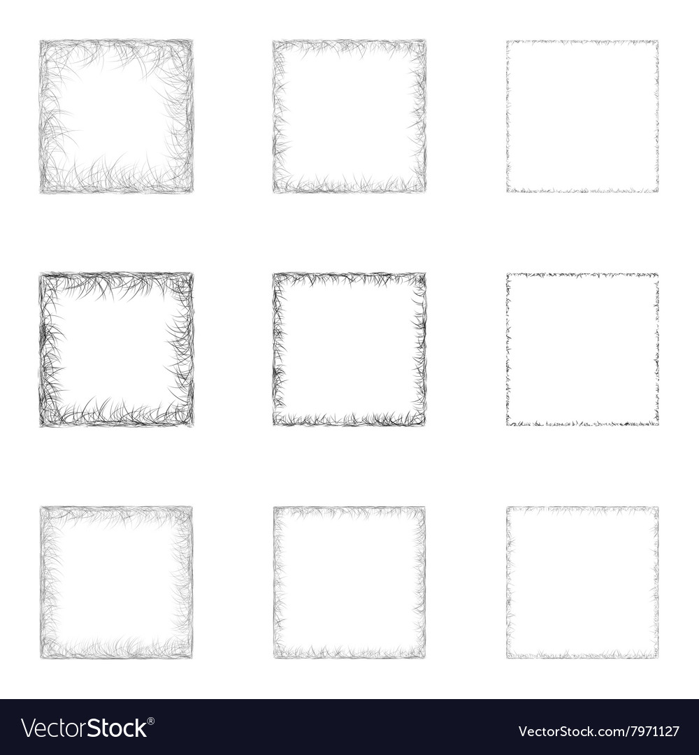 Square Shape Set Royalty Free Vector Image - VectorStock