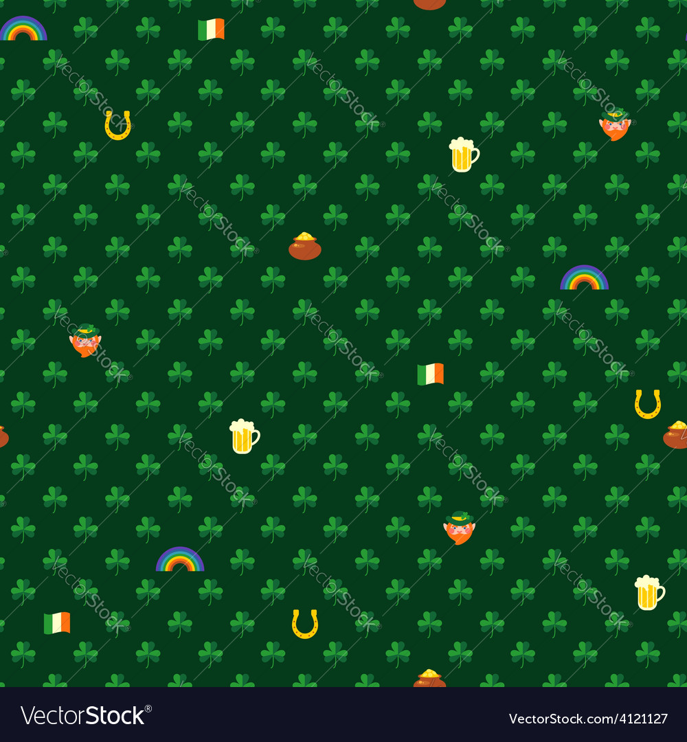 St patrick pattern Royalty Free Vector Image - VectorStock