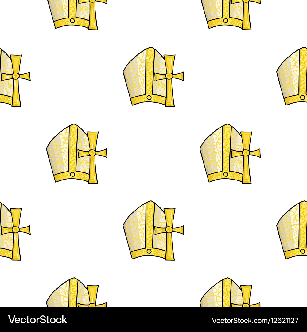 Vatican patterns icon in cartoon style isolated Vector Image