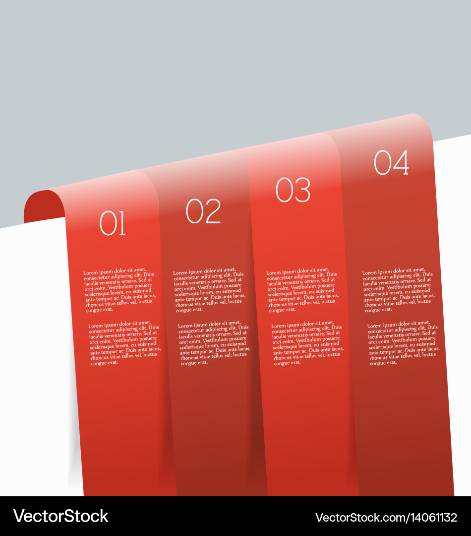 Business infographics template red color Vector Image
