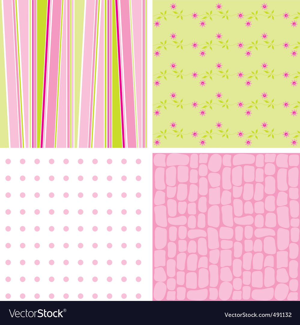 Scrapbook patterns for design Royalty Free Vector Image