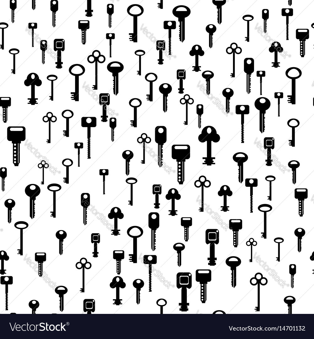 Seamless key pattern Royalty Free Vector Image