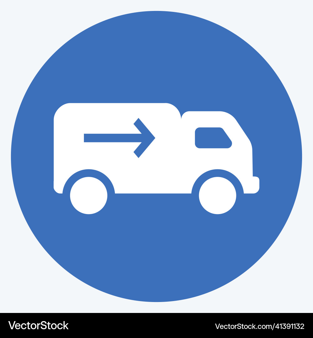 Shipment icon in trendy long shadow style Vector Image
