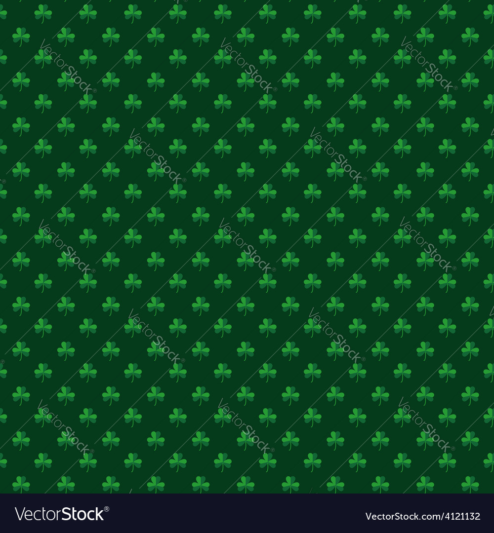 St patrick pattern green Royalty Free Vector Image