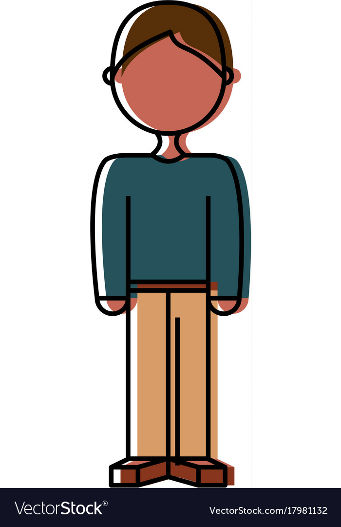 Young man Royalty Free Vector Image - VectorStock