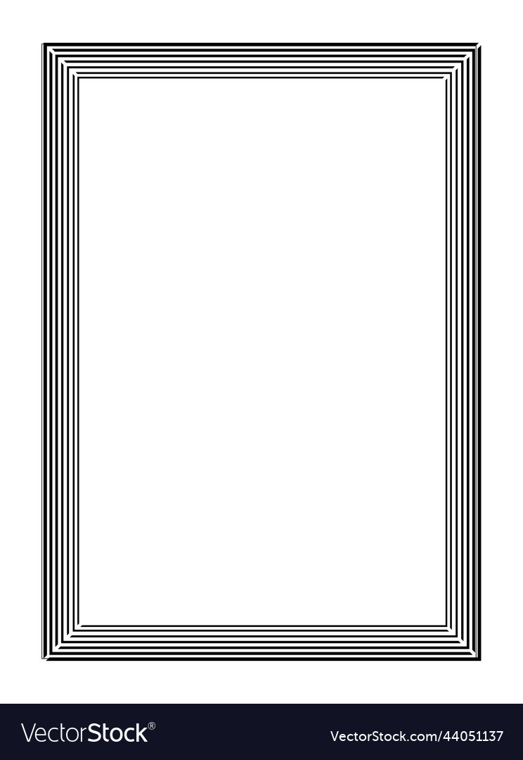 Decorative linear frame Royalty Free Vector Image