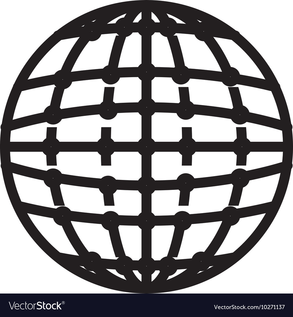 Globe connection global Royalty Free Vector Image Globe connection global Royalty Free Vector Image