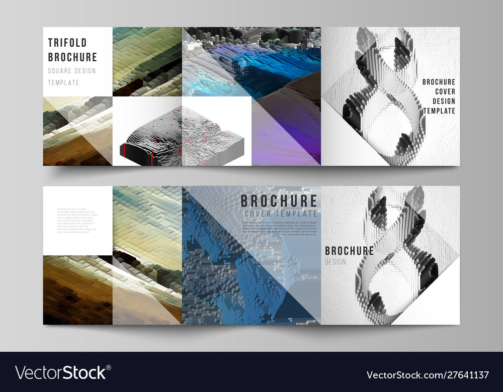 Layout square format covers design Royalty Free Vector Image
