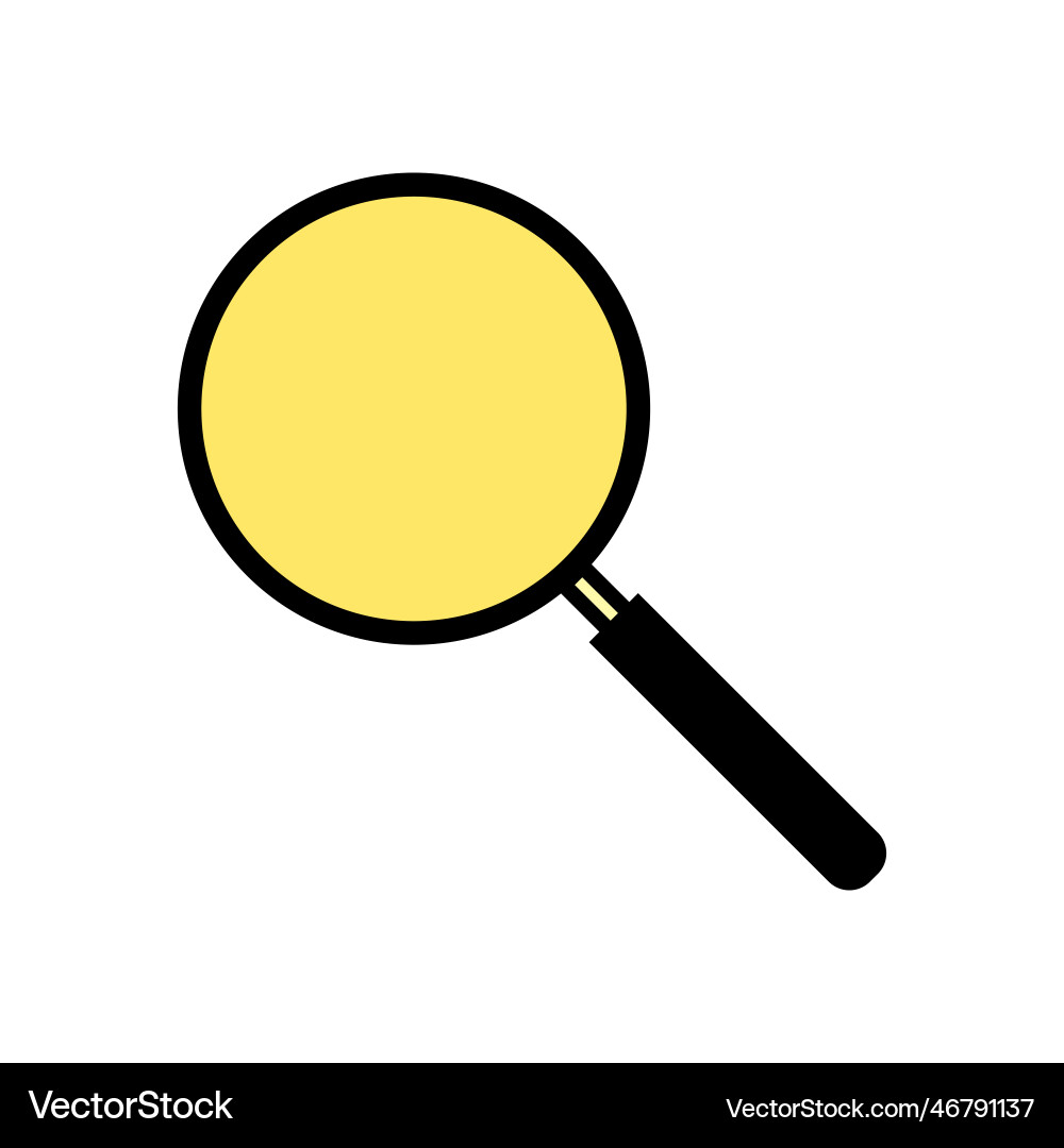 Search icon lineal color icon Royalty Free Vector Image