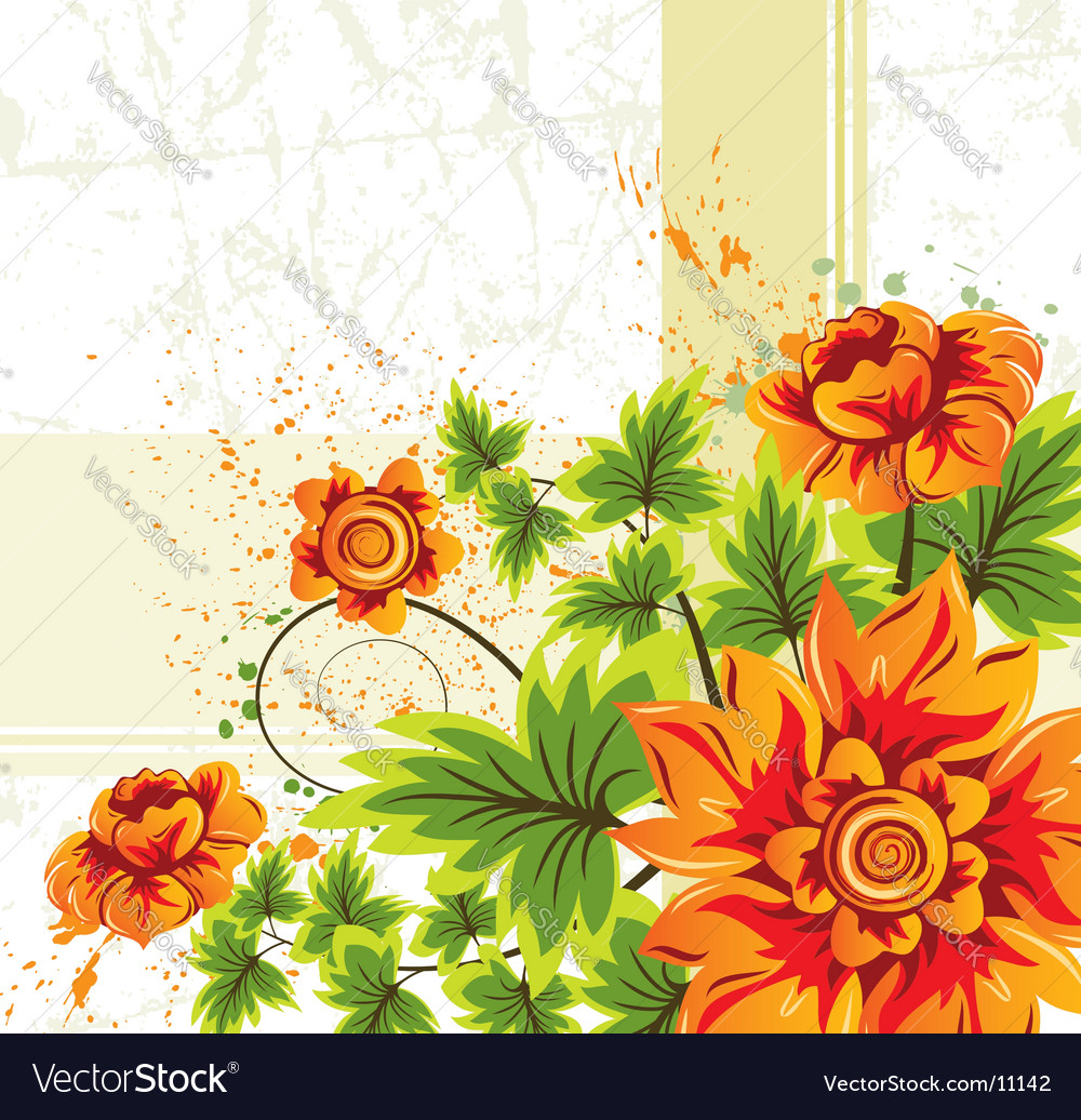 Background flower Royalty Free Vector Image - VectorStock