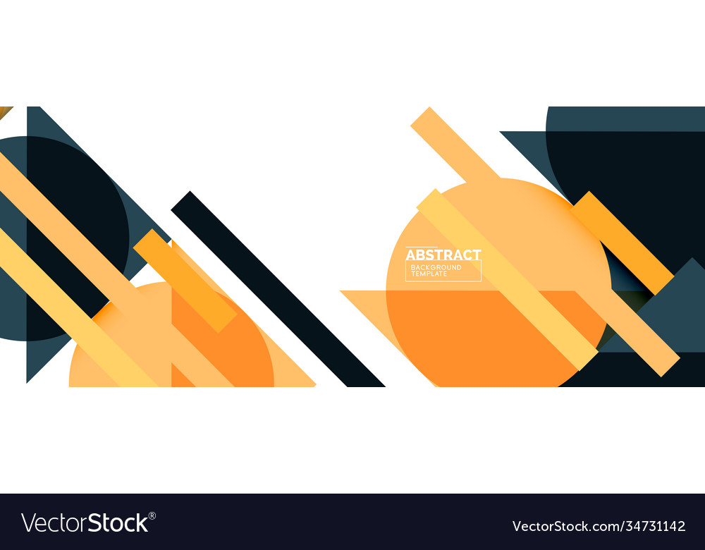 Clean minimal geometric abstract background Vector Image