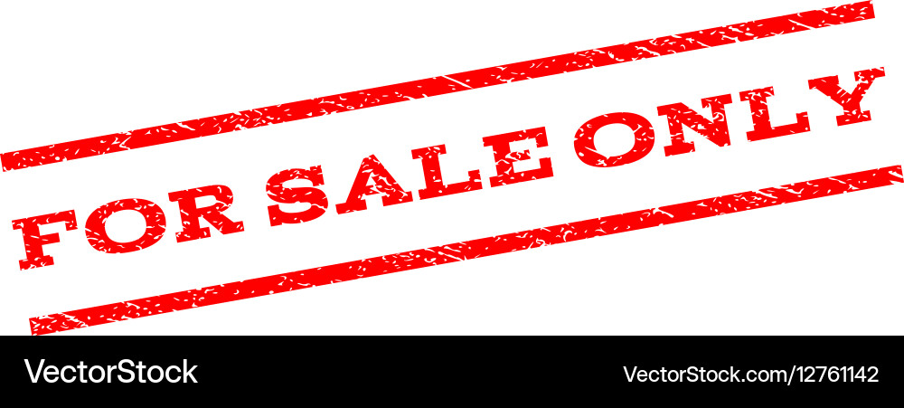 For sale only watermark stamp Royalty Free Vector Image