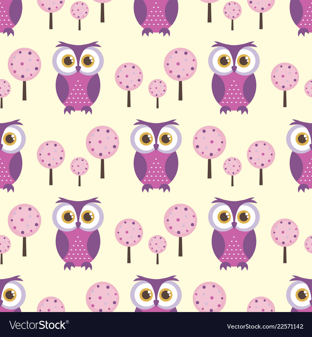 Pattern with owl Royalty Free Vector Image - VectorStock