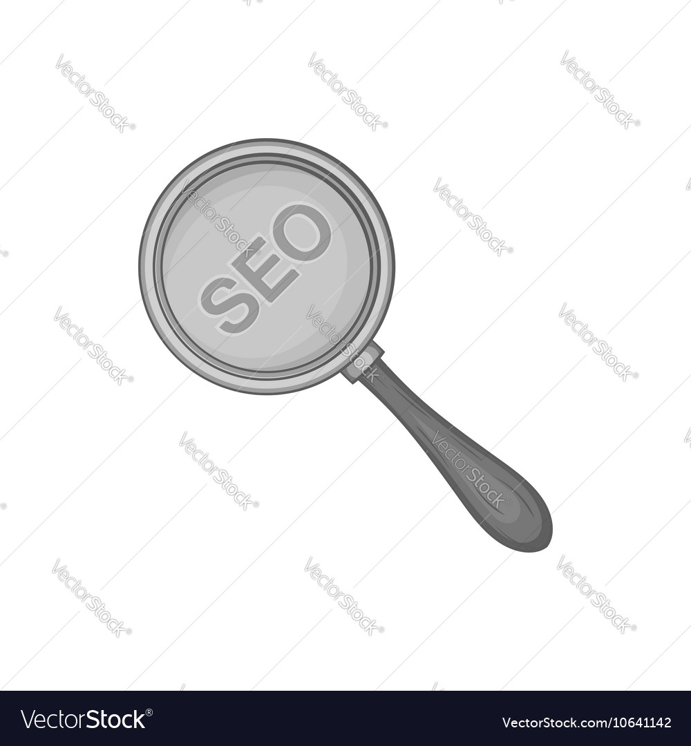 Seo optimization icon black monochrome style Vector Image