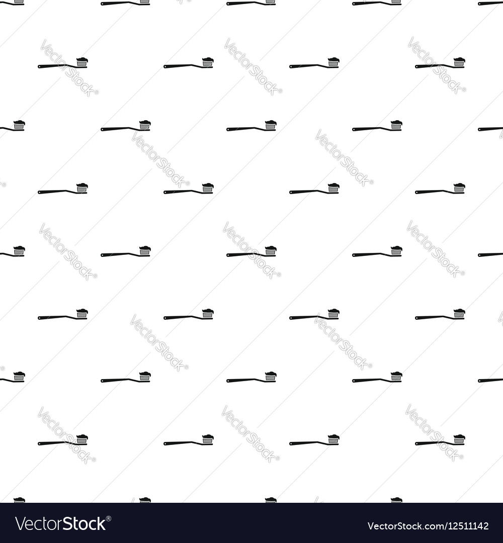 Toothbrush pattern simple style Royalty Free Vector Image