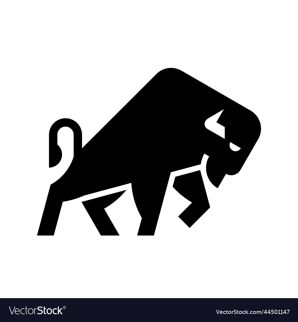 Bison logo Royalty Free Vector Image - VectorStock