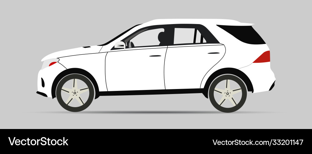 Car model template for branding Royalty Free Vector Image