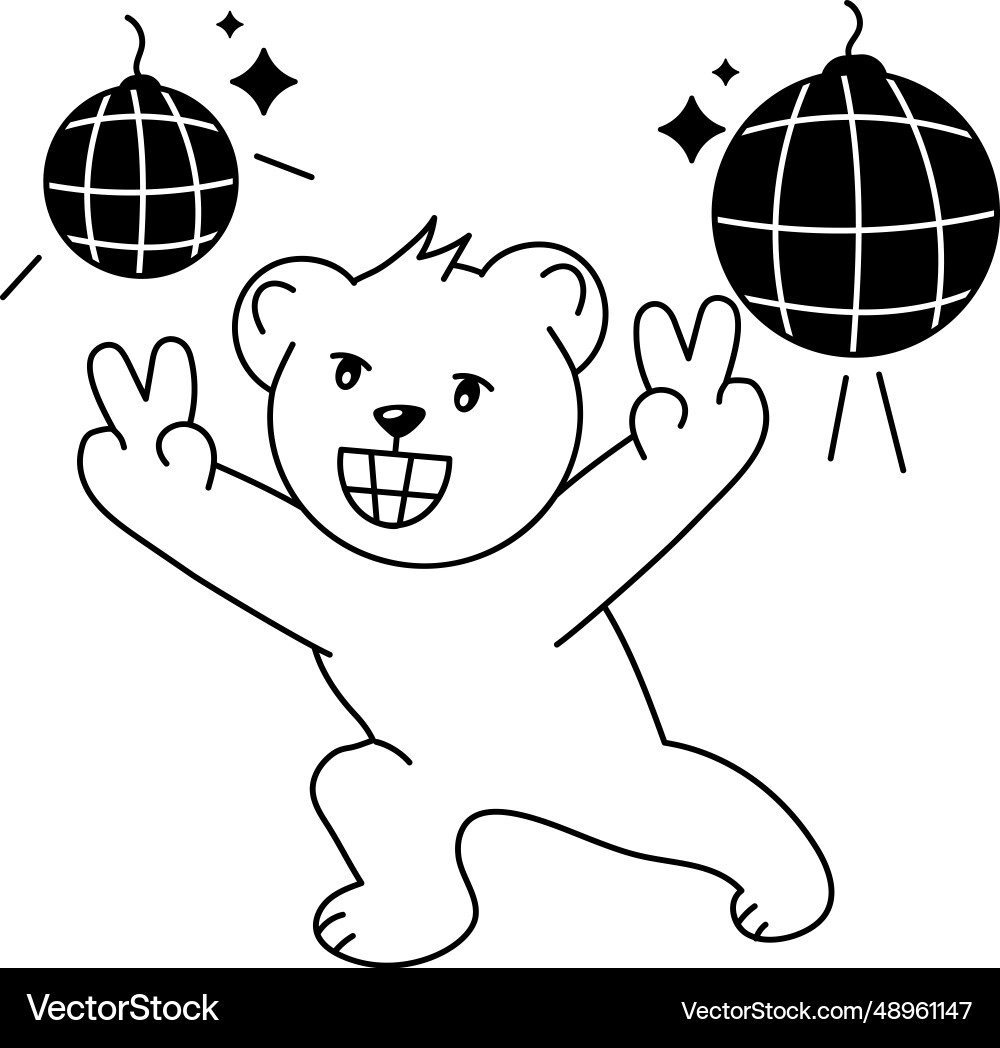 Disco dance Royalty Free Vector Image - VectorStock