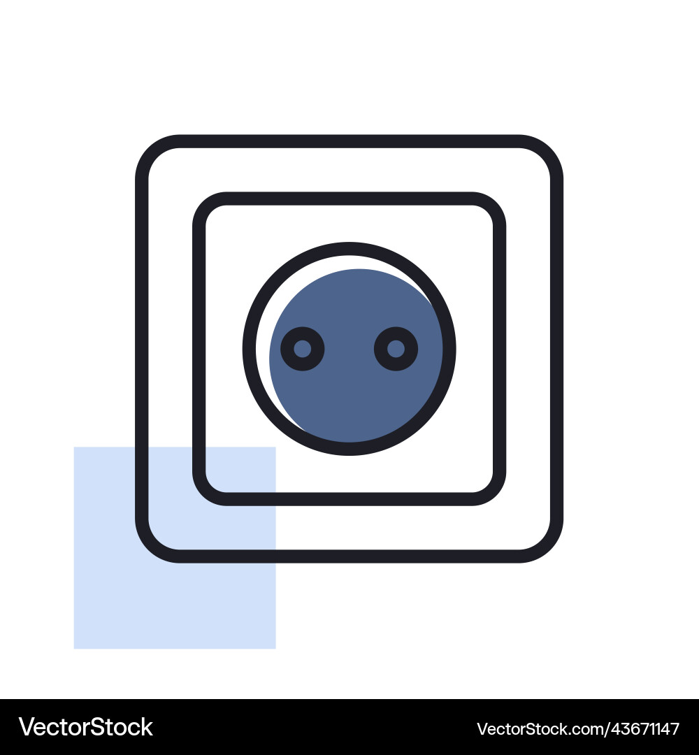 Electric outlet icon construction repair Vector Image