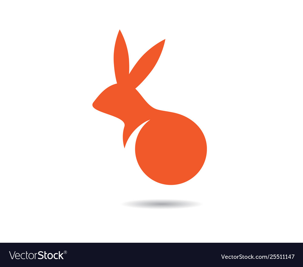 Rabbit icon design Royalty Free Vector Image - VectorStock