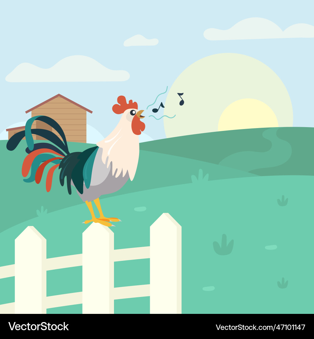 Rooster Morning Clipart