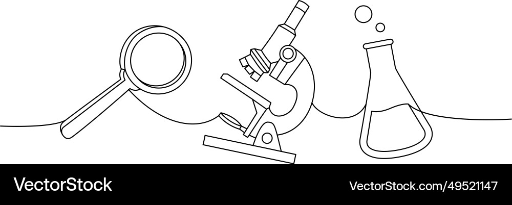 School supplies set back to magnifying Royalty Free Vector