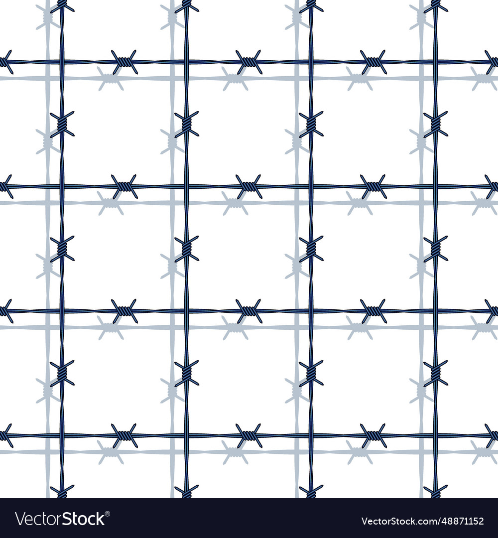 Barbed wire pattern Royalty Free Vector Image - VectorStock