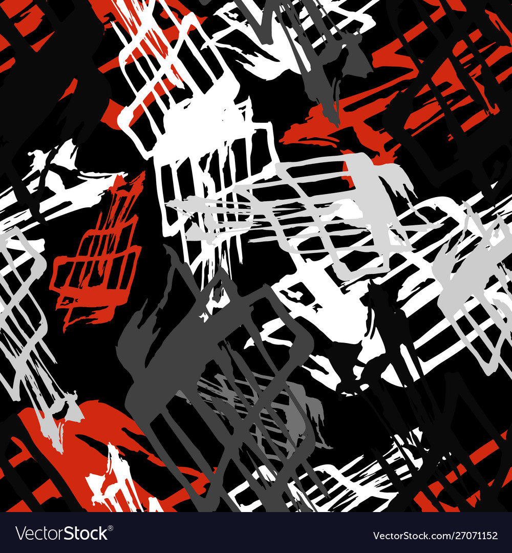 Bright abstract geometric seamless pattern Vector Image