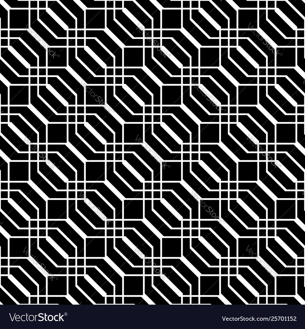 Design seamless monochrome geometric pattern Vector Image