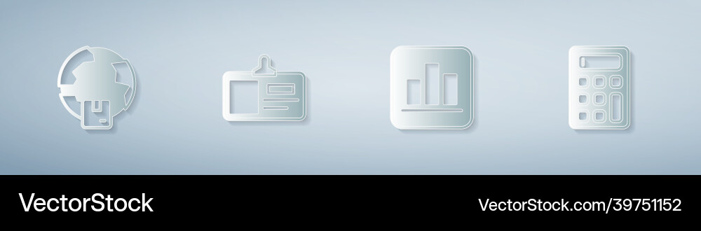 Set worldwide shipping identification badge pie Vector Image