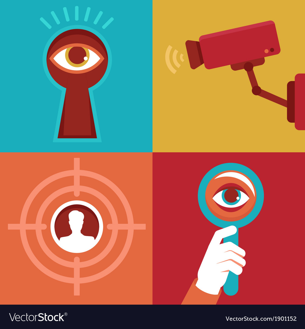 Surveillance Royalty Free Vector Image - VectorStock