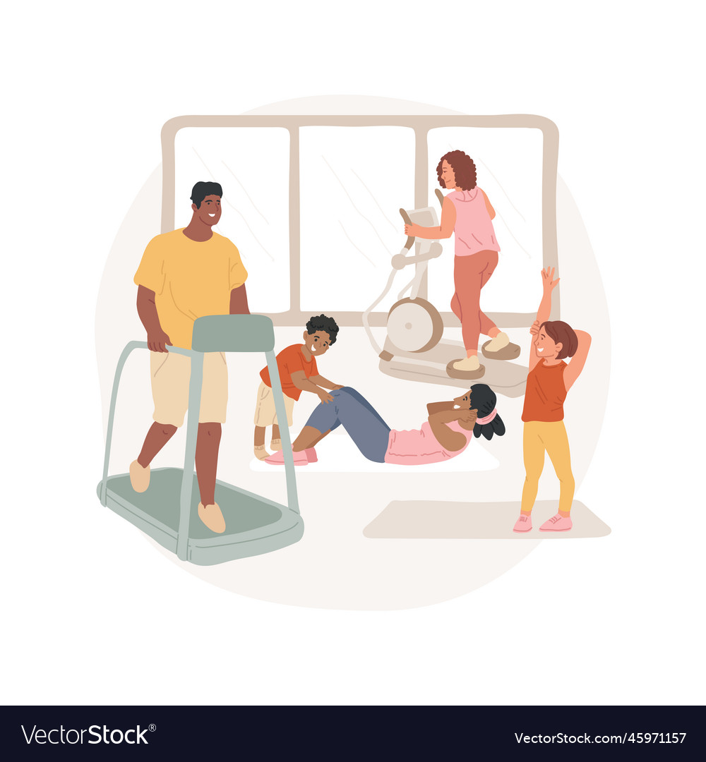 Gym isolated cartoon Royalty Free Vector Image