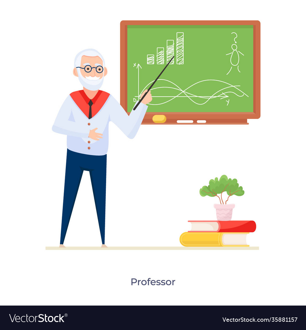 Professor Royalty Free Vector Image - VectorStock