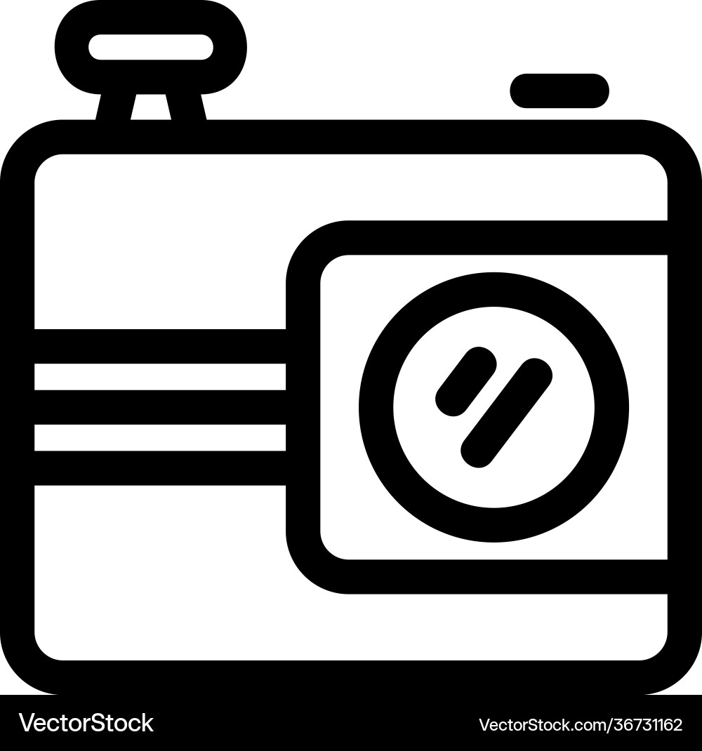 Camera icon or logo isolated sign symbol Vector Image