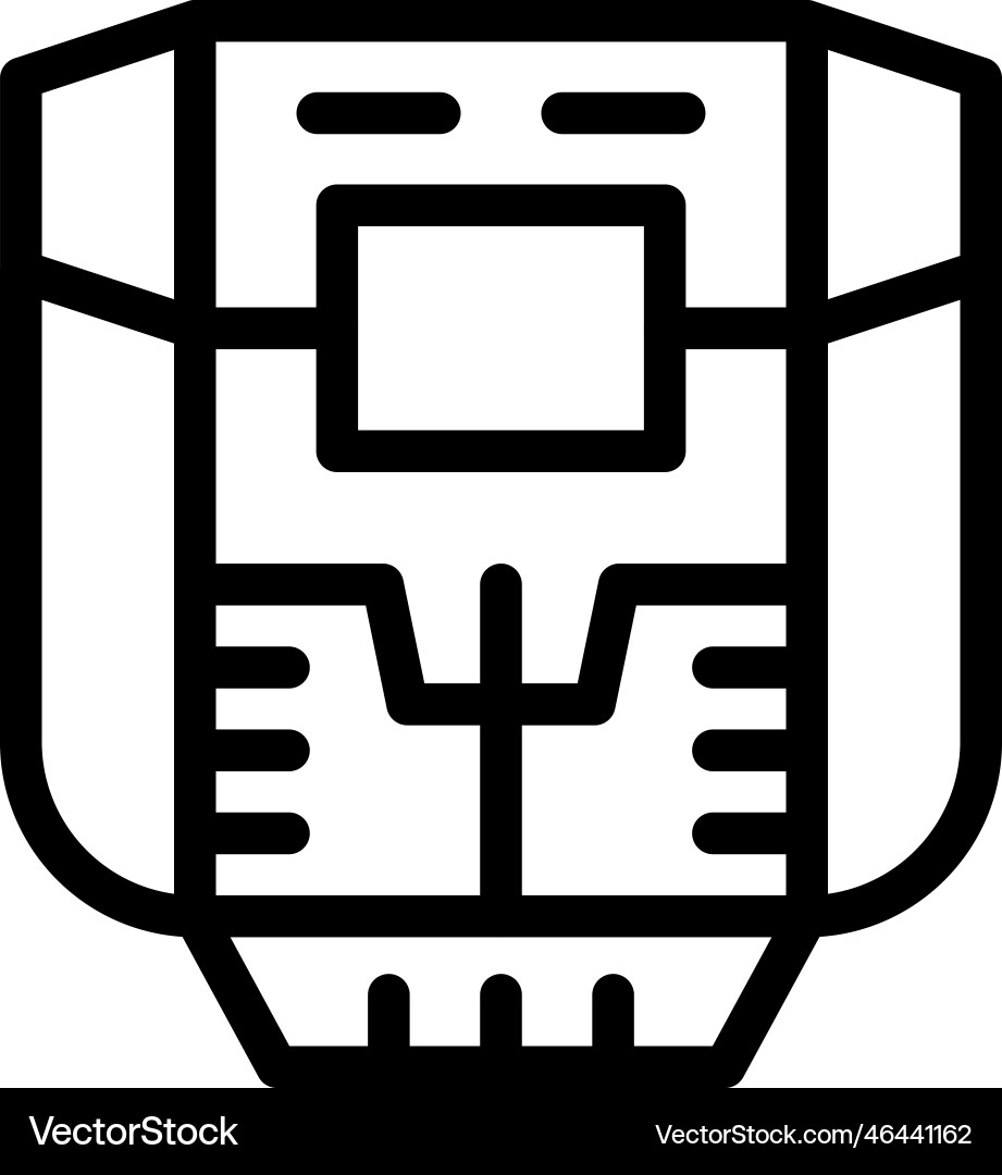 Cryogenic chamber thick line icon for personal Vector Image