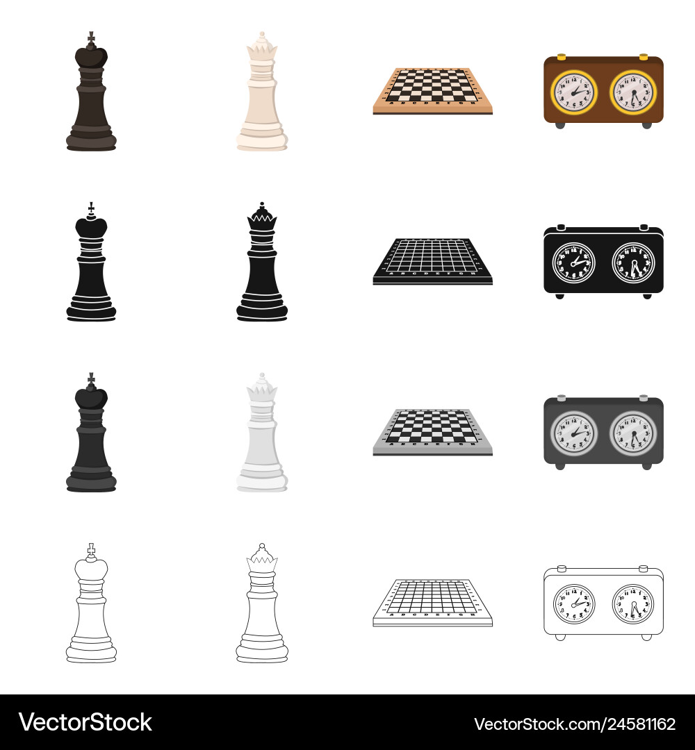 Design of checkmate and thin symbol Royalty Free Vector