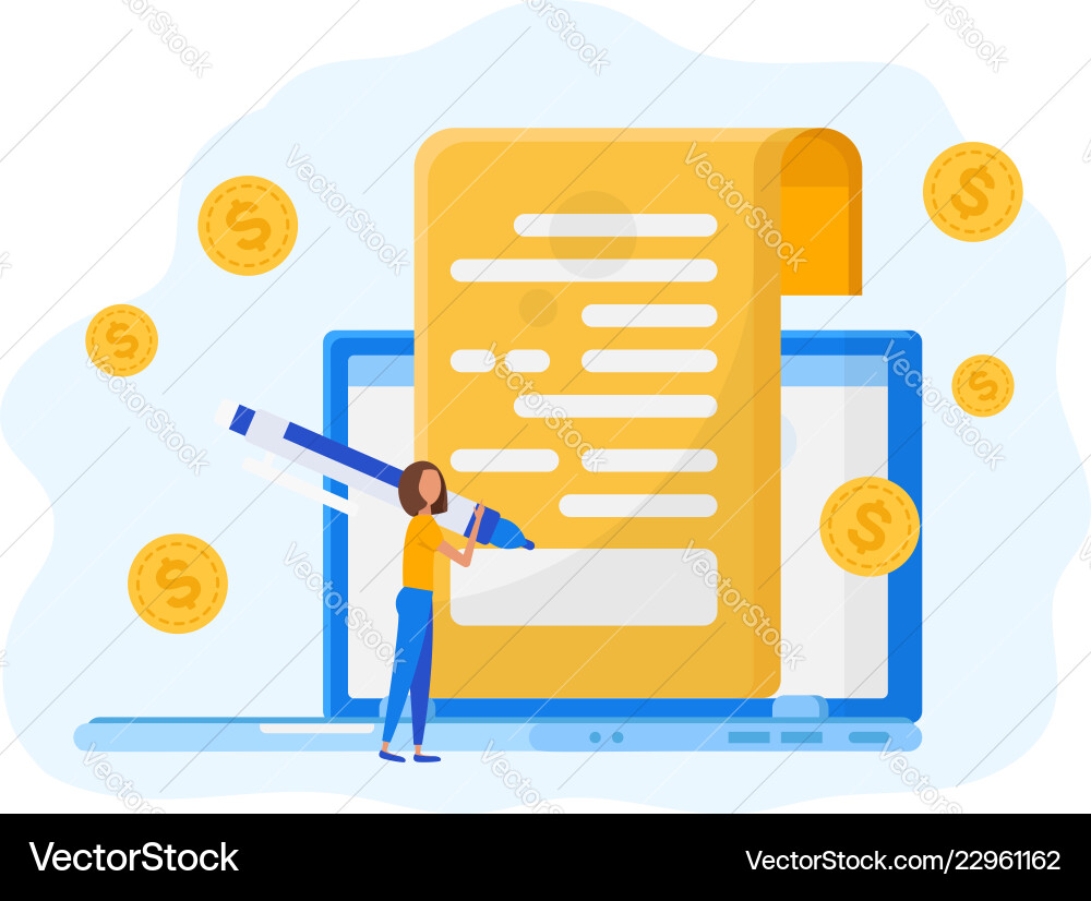 Investing in a new project Royalty Free Vector Image
