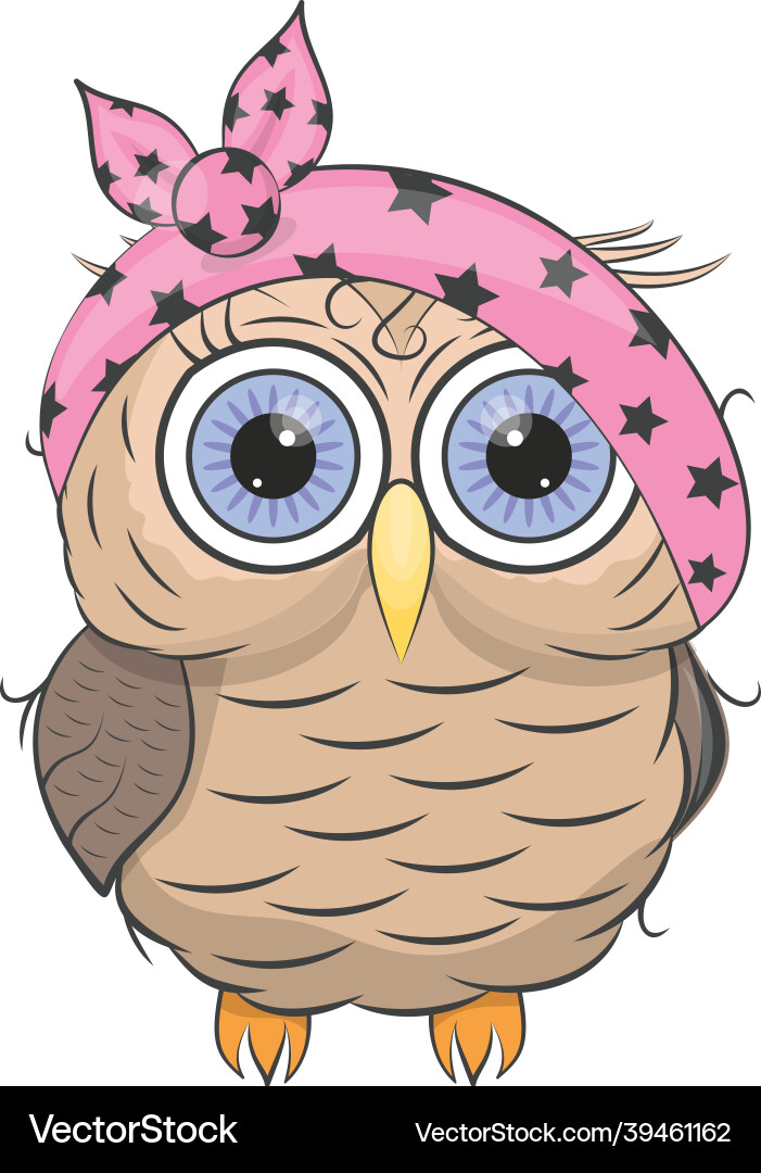Owl drawing Royalty Free Vector Image - VectorStock