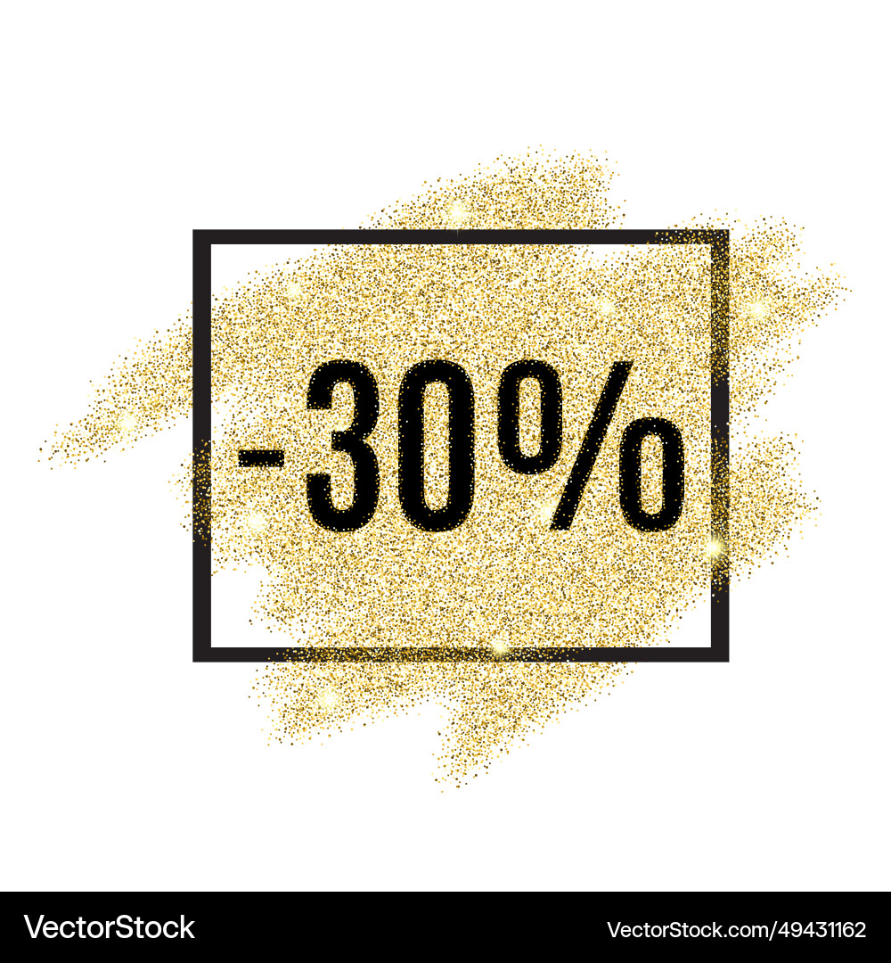 Percent off discount promotion tag Royalty Free Vector Image