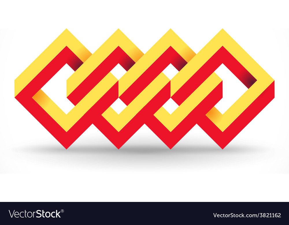Rectangle loop Royalty Free Vector Image - VectorStock