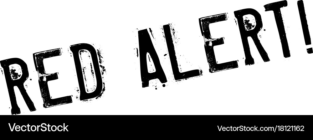 Red alert rubber stamp Royalty Free Vector Image