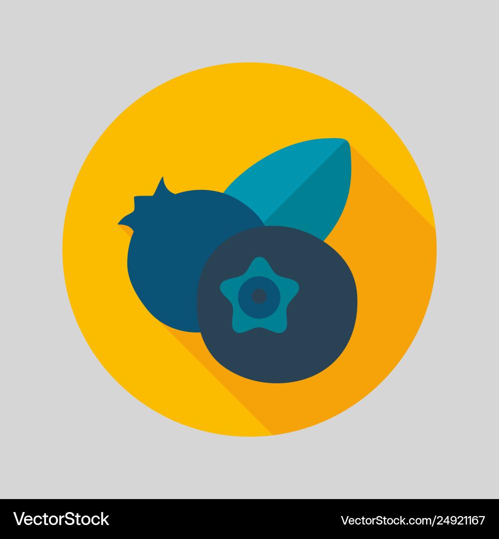 Blueberry icon blue berry fruit sign Royalty Free Vector