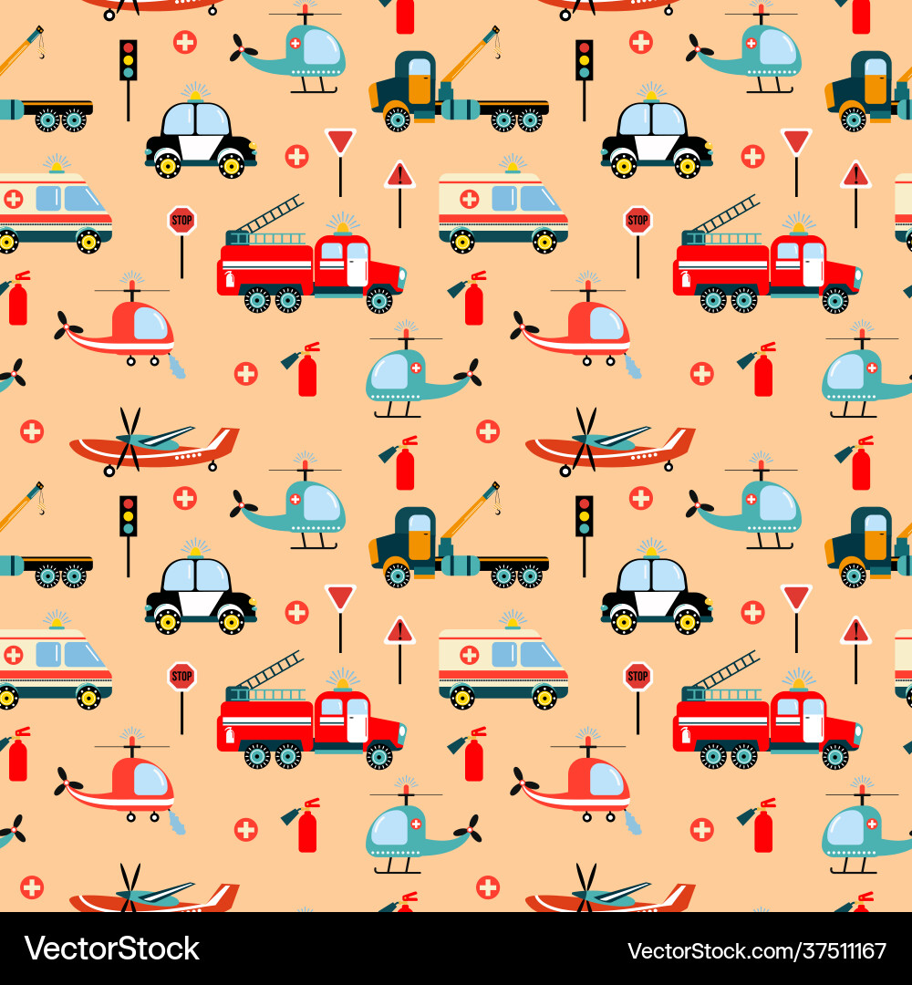 Cars are rescuers Royalty Free Vector Image - VectorStock