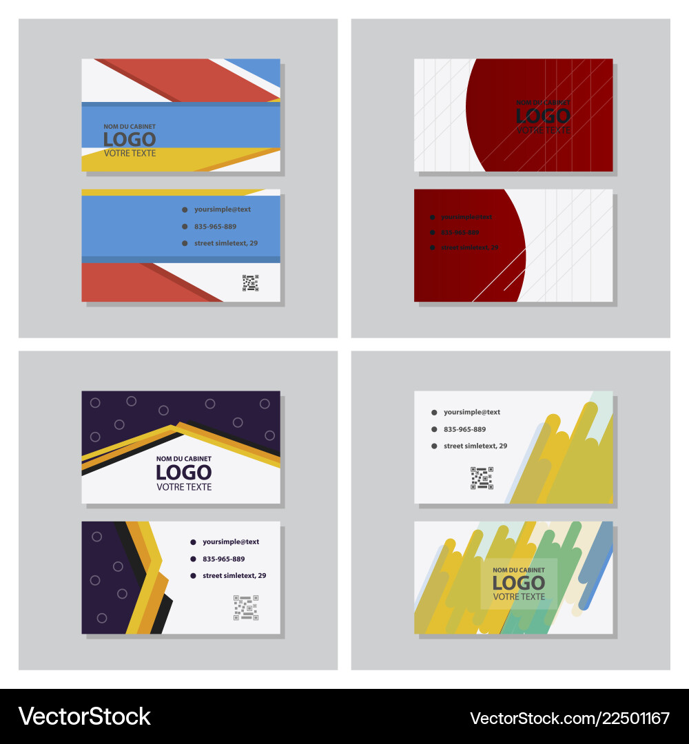 City background business card design template can Vector Image