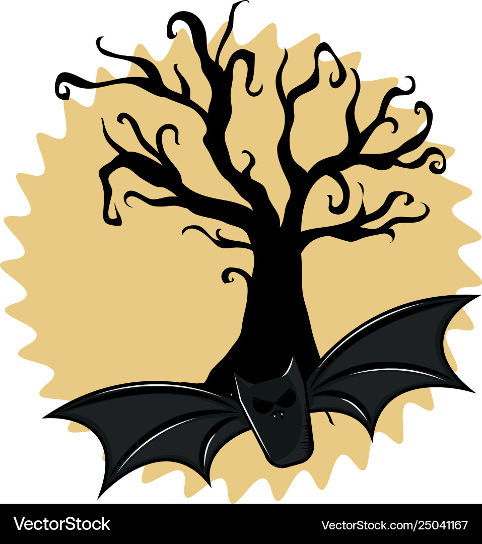 Halloween scary cartoon Royalty Free Vector Image