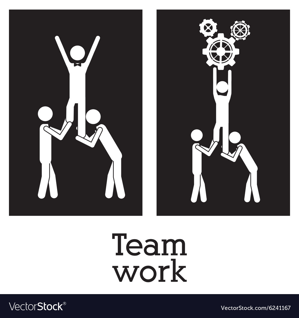 Teamwork design Royalty Free Vector Image - VectorStock