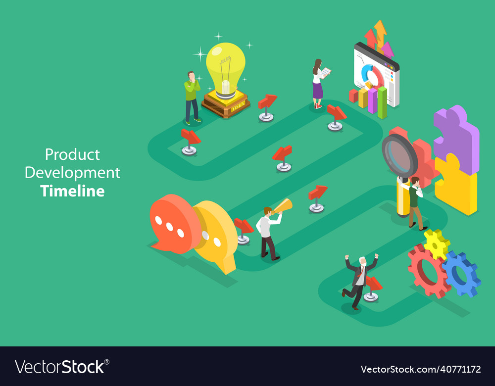 3d isometric flat conceptual Royalty Free Vector Image