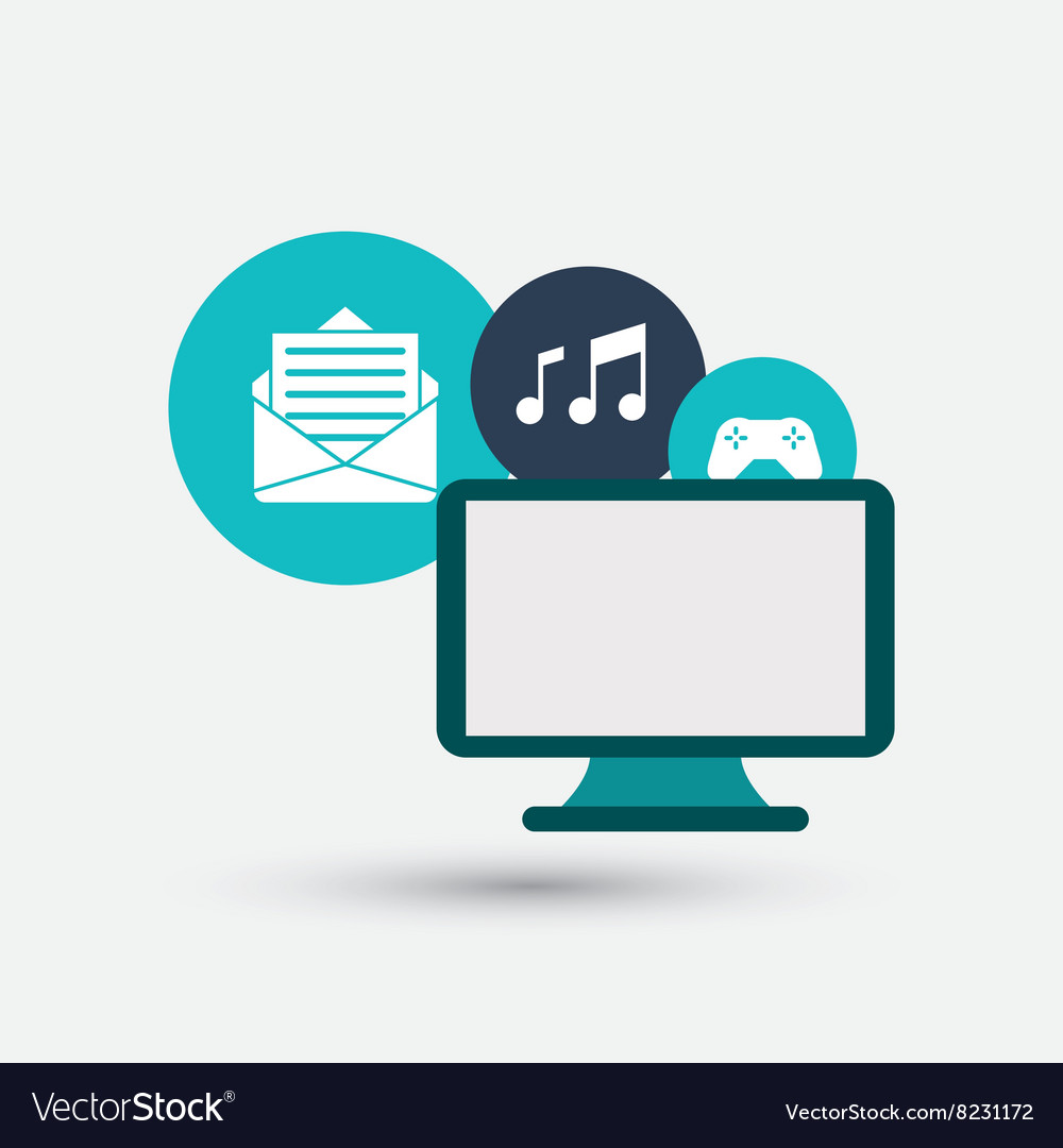 Computer icon design Royalty Free Vector Image