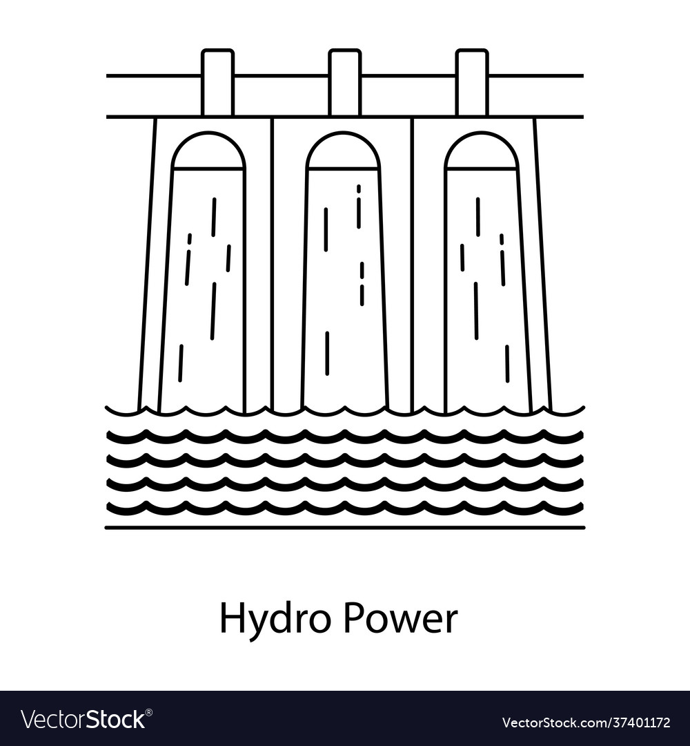 Hydropower Royalty Free Vector Image - VectorStock
